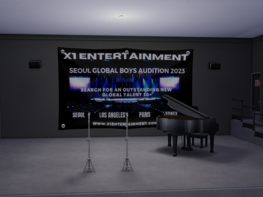 The Sims Resource | KPOP Trainee Boys Audition Banner