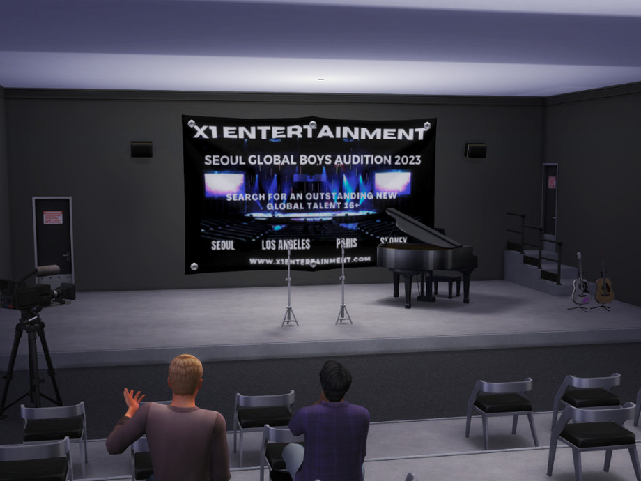 The Sims Resource | KPOP Trainee Boys Audition Banner