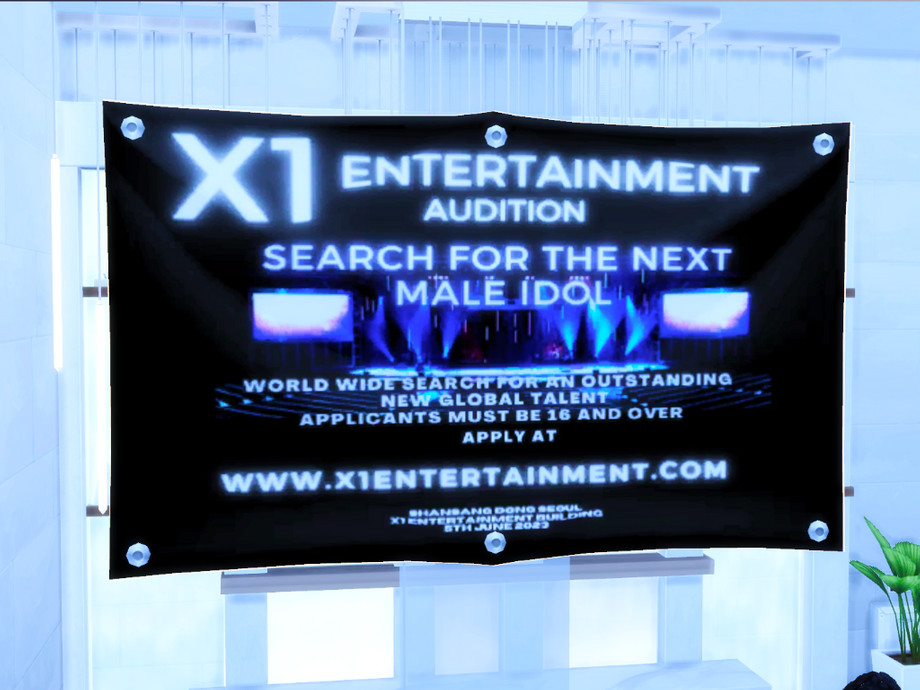 The Sims Resource | KPOP Trainee Boys Audition Banner