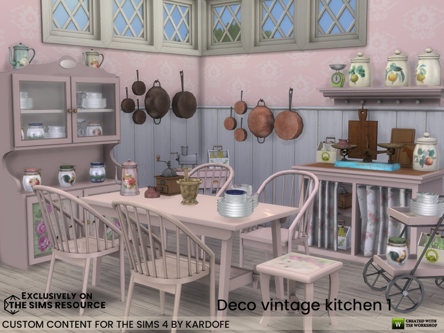 The Sims Resource - Deco vintage kitchen