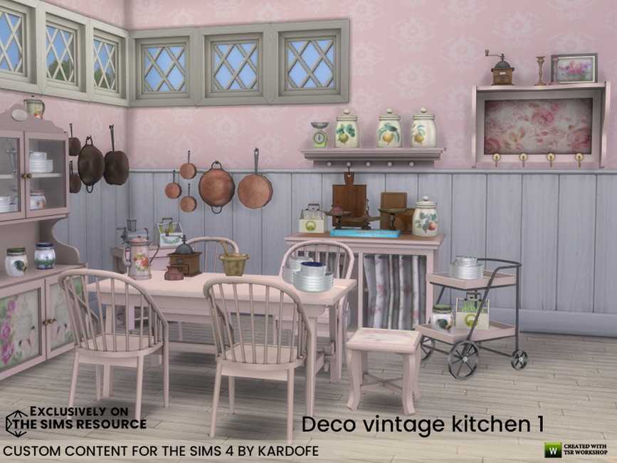 The Sims Resource - Deco vintage kitchen