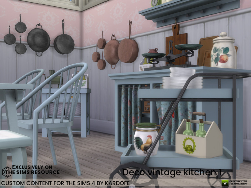 The Sims Resource - Deco vintage kitchen