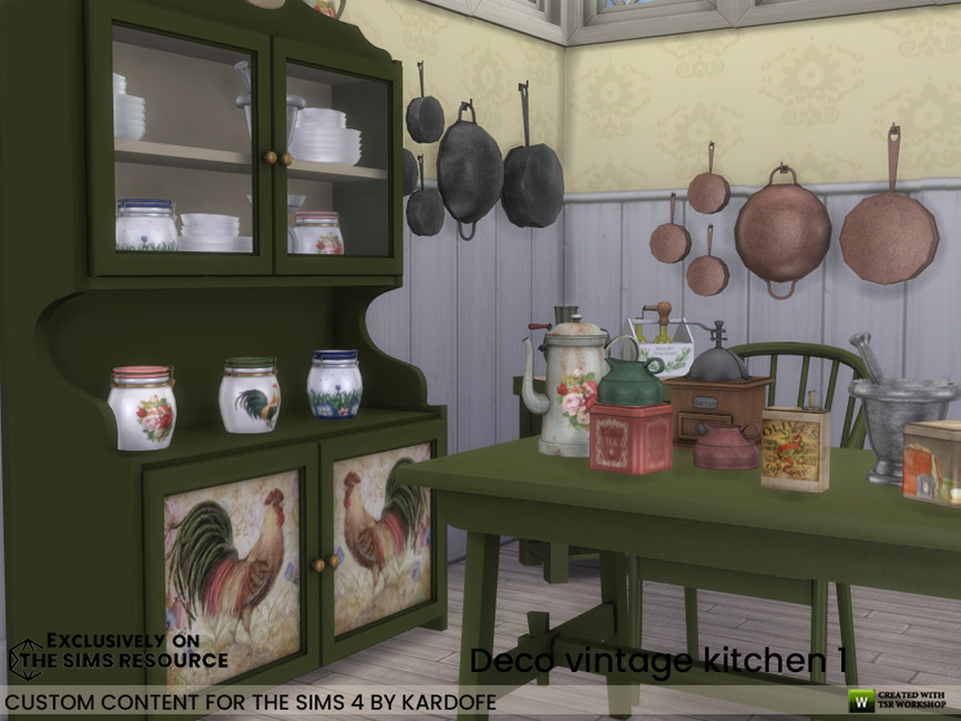 The Sims Resource - Deco vintage kitchen