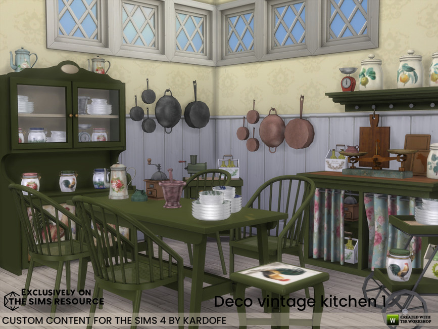 The Sims Resource - Deco vintage kitchen