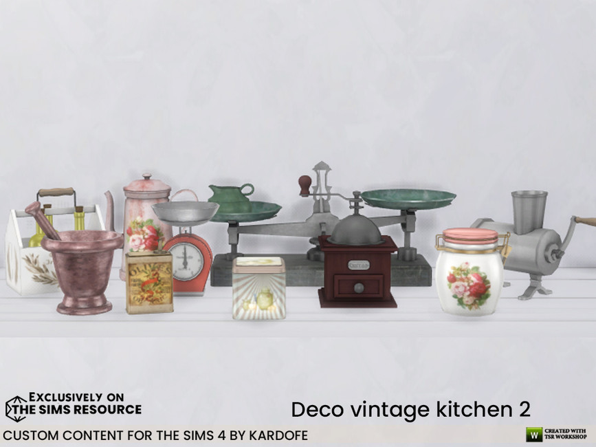 The Sims Resource - Deco vintage kitchen 2