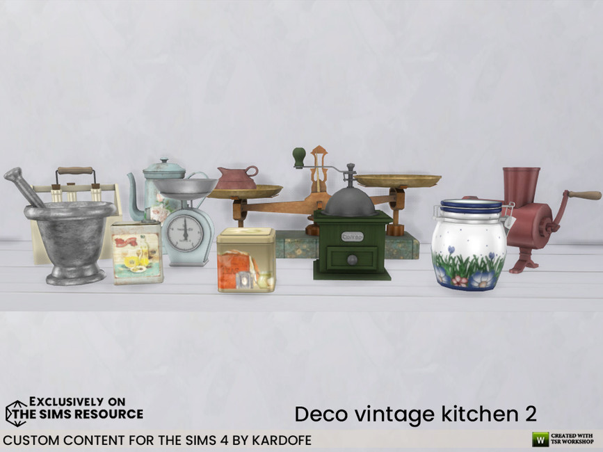 The Sims Resource - Deco vintage kitchen 2
