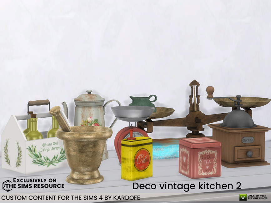 The Sims Resource - Deco vintage kitchen 2