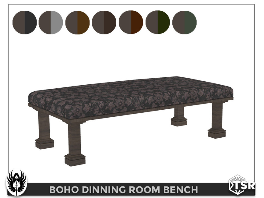 The Sims Resource - Boho Dinning Room Bench