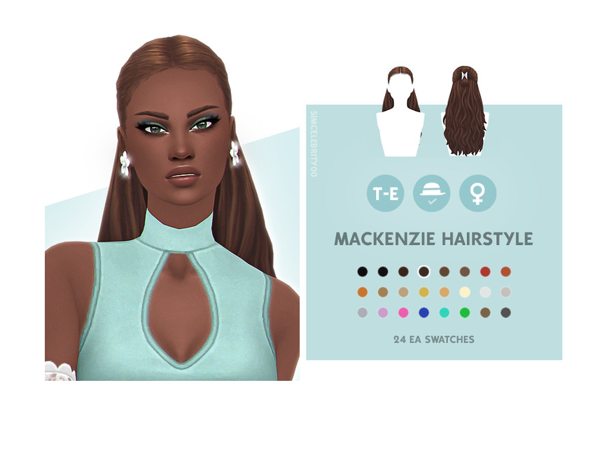 The Sims Resource - Mackenzie Hairstyle