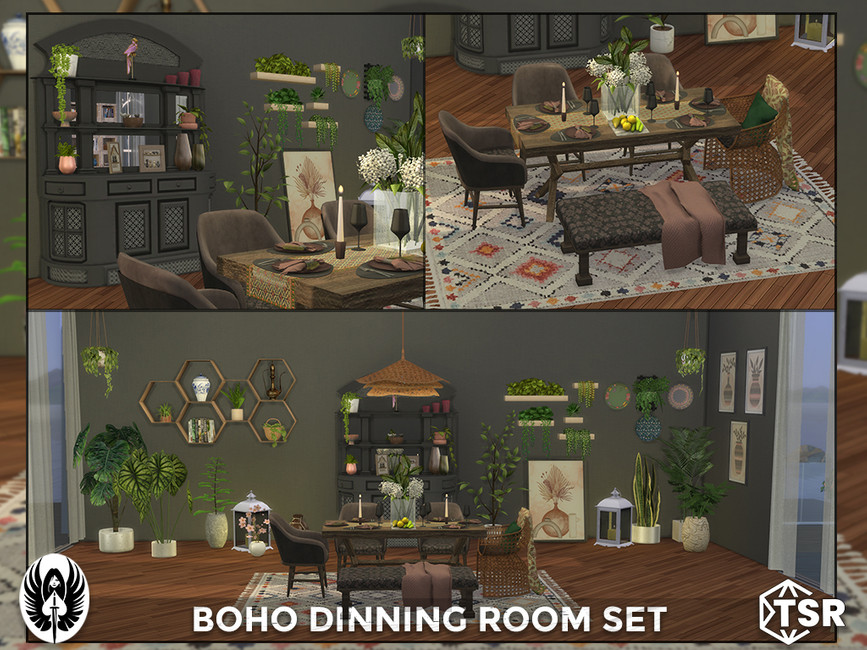 The Sims Resource - Boho Dinning Room Set