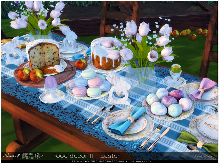 The Sims Resource - Food decor II - Easter 2023