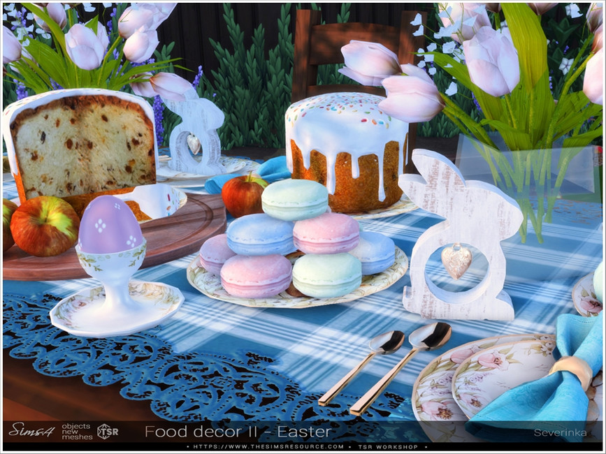 The Sims Resource - Food decor II - Easter 2023