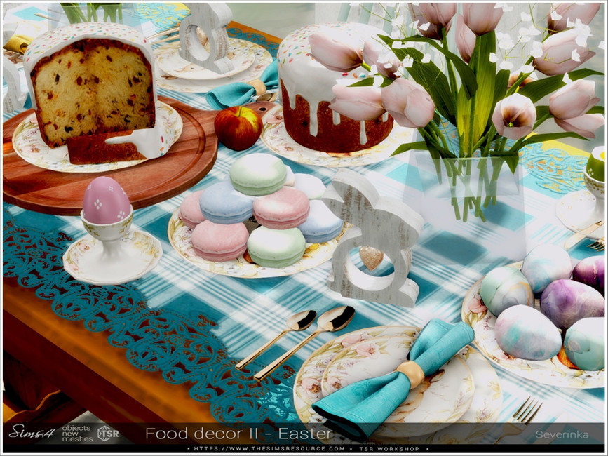 The Sims Resource - Food decor II - Easter 2023