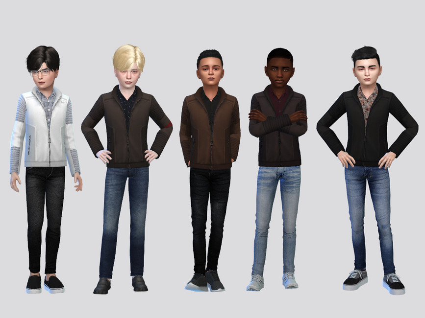 The Sims Resource - Montez Moto Jacket Boys