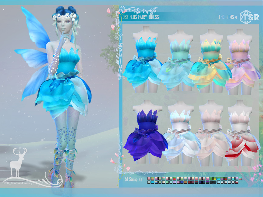 The Sims Resource - FLOS FAIRY DRESS