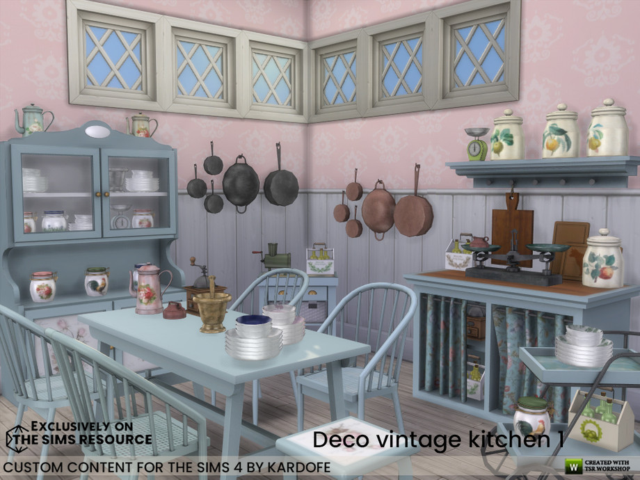 The Sims Resource | Deco vintage kitchen