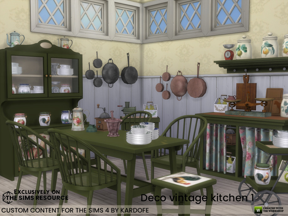 The Sims Resource | Deco vintage kitchen