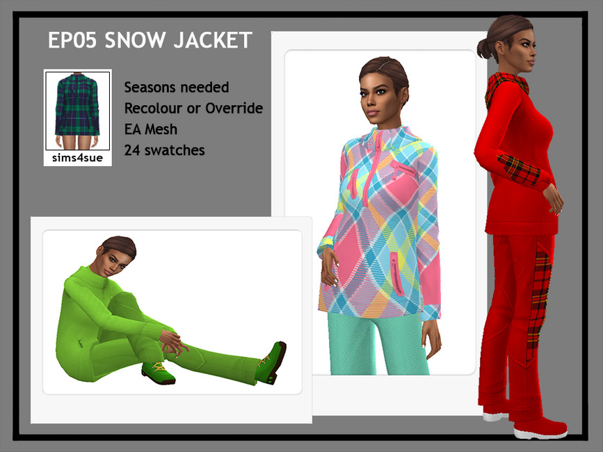 The Sims Resource - EP05 Snow Jacket