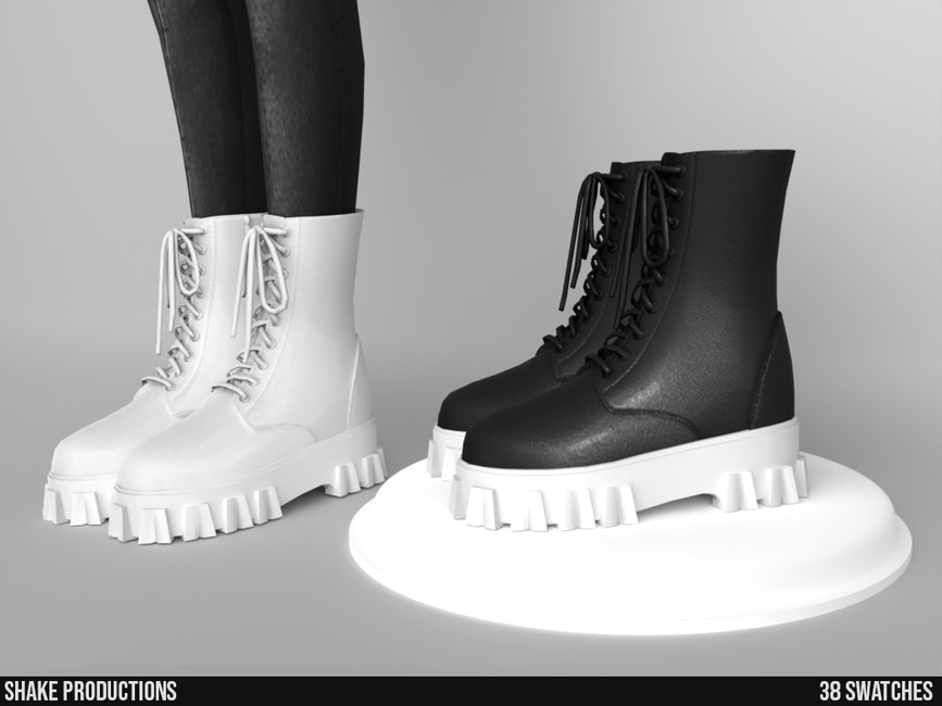 The Sims Resource - 994 - Leather Boots (Female)