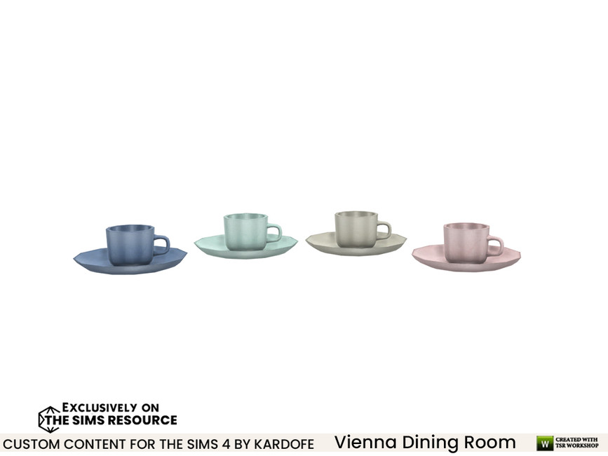 The Sims Resource - Vienna Dining Room Cup and dish