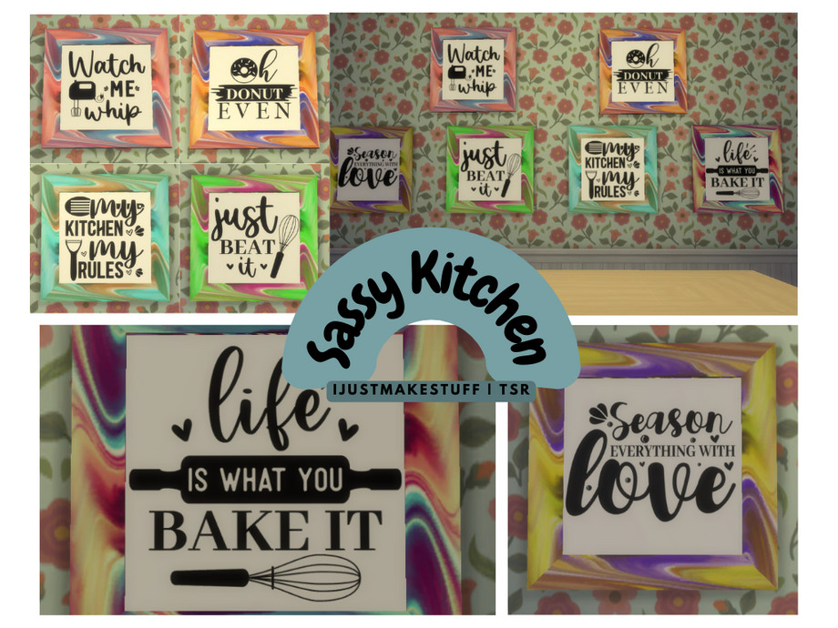 The Sims Resource | Sassy Kitchen Paintings