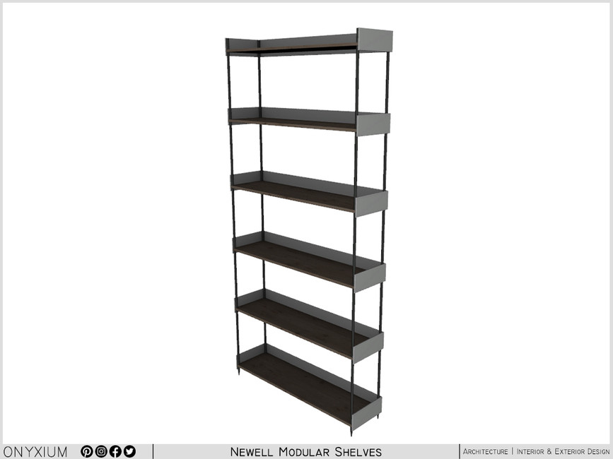 The Sims Resource - Newell Wide Six Tier Shelf