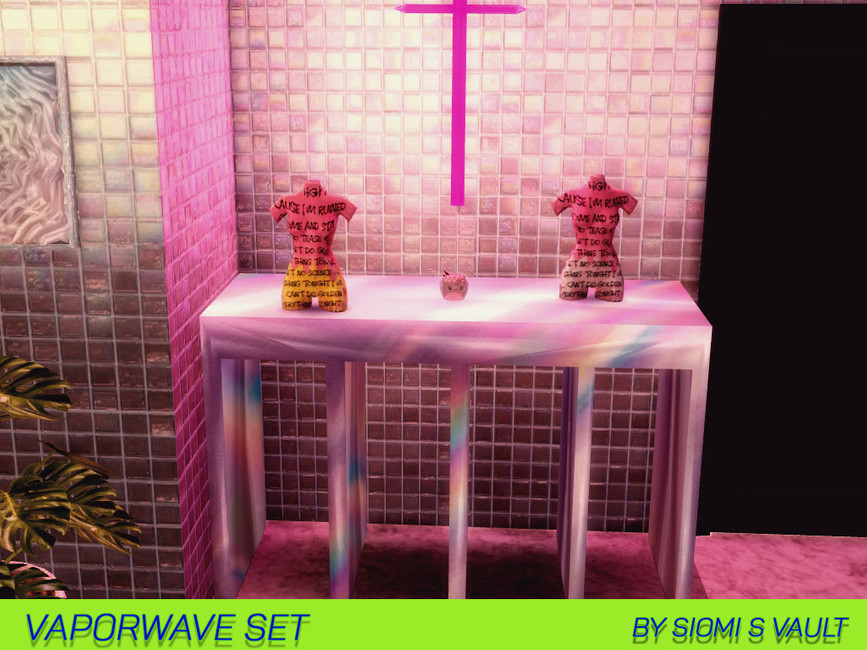 The Sims Resource - Vaporwave set End table