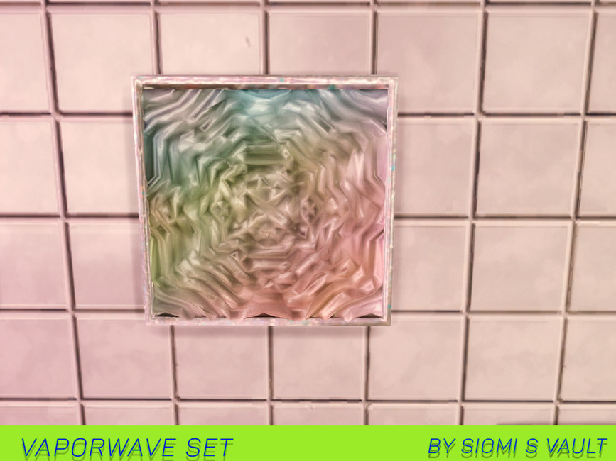 The Sims Resource - Vaporwave set Wall Decor 01