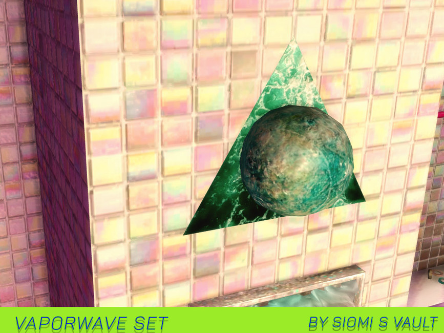 The Sims Resource - Vaporwave set Wall Decor
