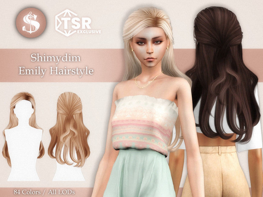The Sims Resource - Emily Hairstyle