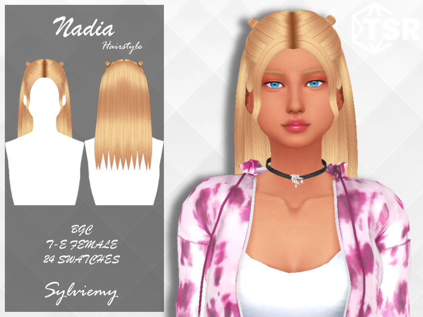 The Sims Resource - Nadia Hairstyle