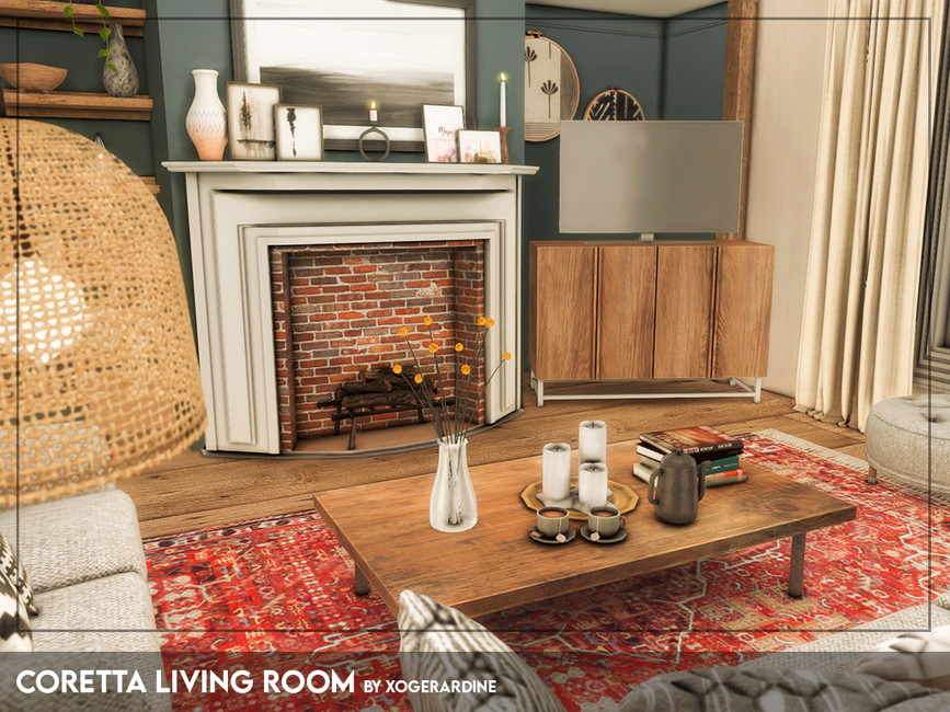 The Sims Resource - Coretta Living Room (TSR only CC)