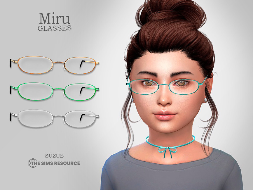 The Sims Resource - Miru Glasses Child