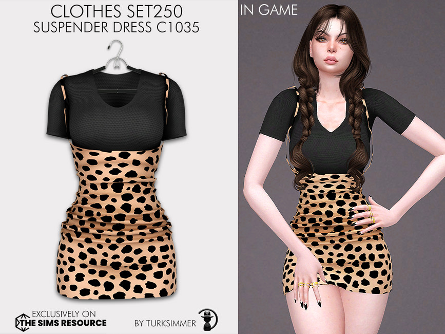 The Sims Resource - Clothes SET250 - Suspender Dress C1035