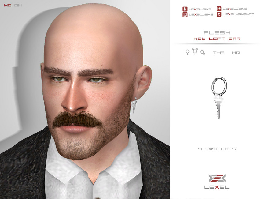 The Sims Resource - Flash (set of earrings)