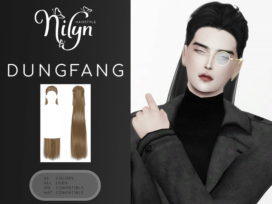 The Sims Resource - DUNGFANG HAIR - NEW MESH