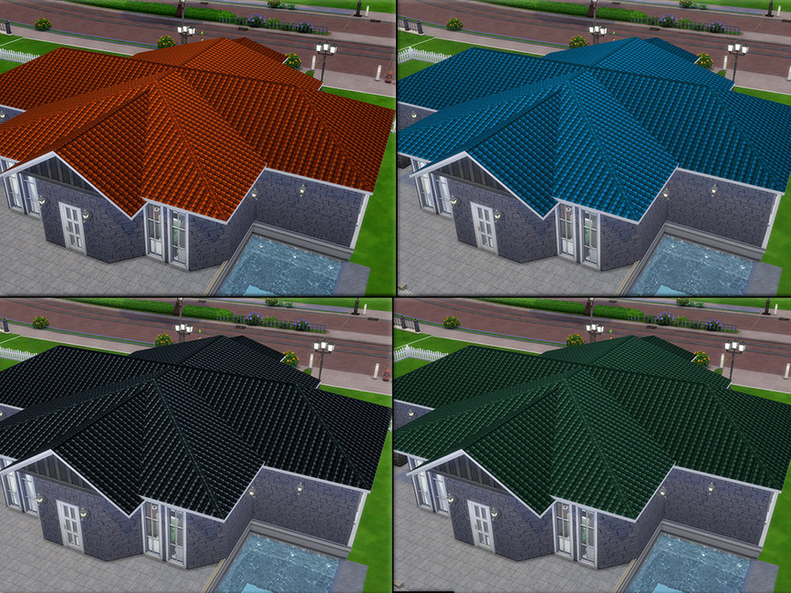 The Sims Resource - MB-Corrugated_Roof