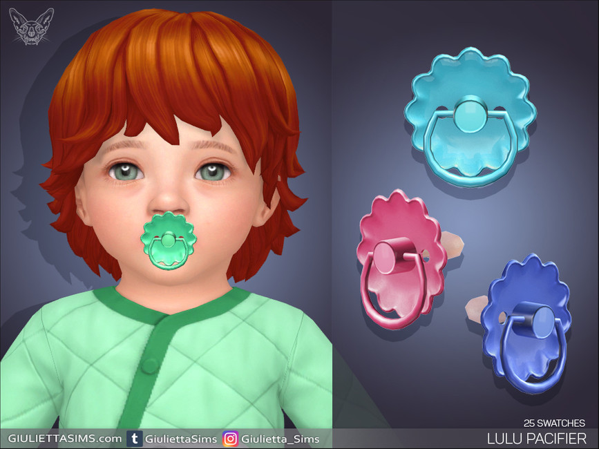 The Sims Resource - Lulu Pacifier For Infants (left brow ring category)