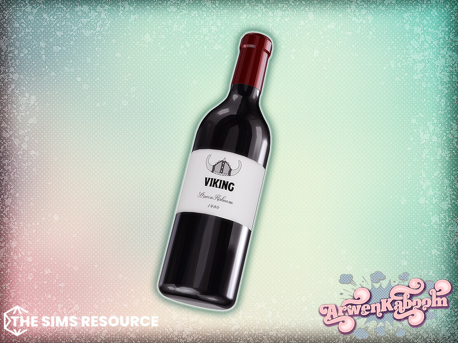 The Sims Resource - Arcum - Wine Bottle