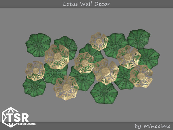 The Sims Resource | Lotus Wall Decor
