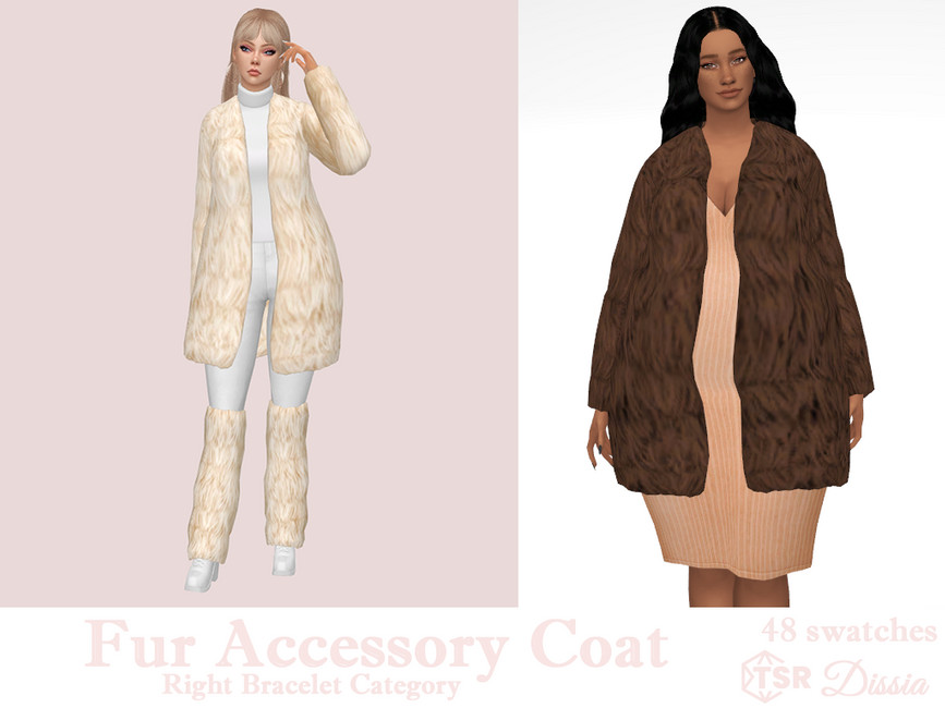 The Sims Resource - Fur Accessory Coat