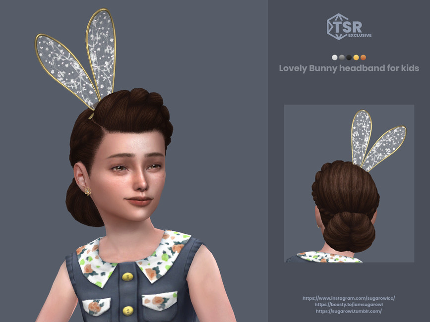 The Sims Resource - Lovely Bunny headband for kids