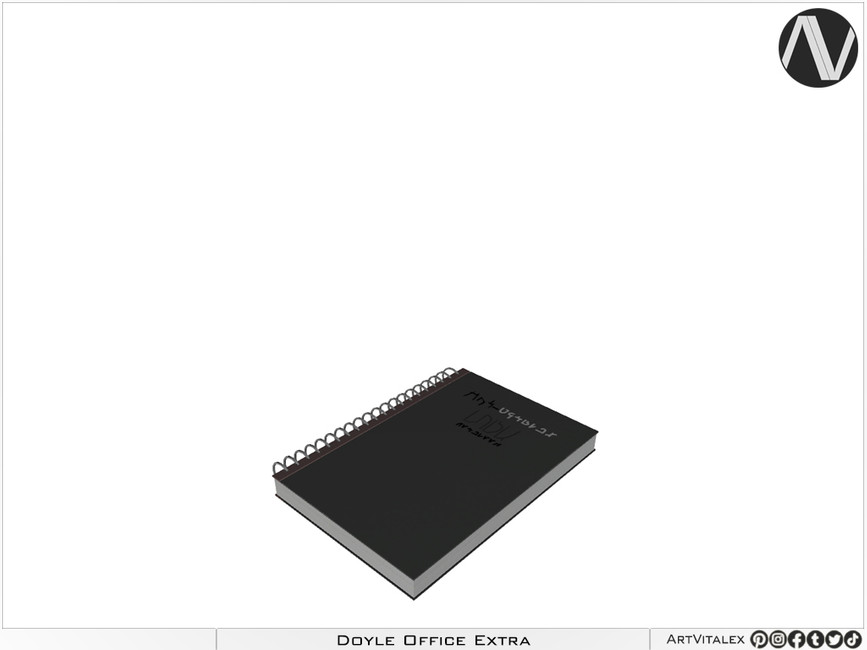 The Sims Resource - Doyle Spiral Notebook