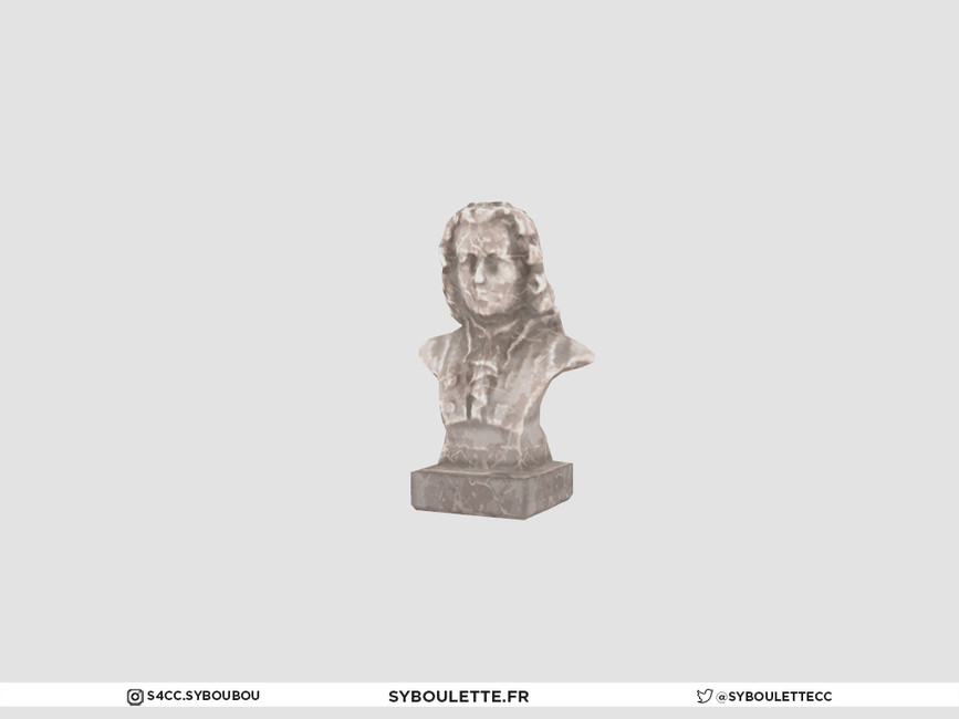 The Sims Resource - Piano - JS Bach statue bust