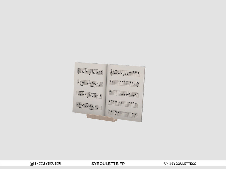 The Sims Resource - Piano - Music sheets lectern