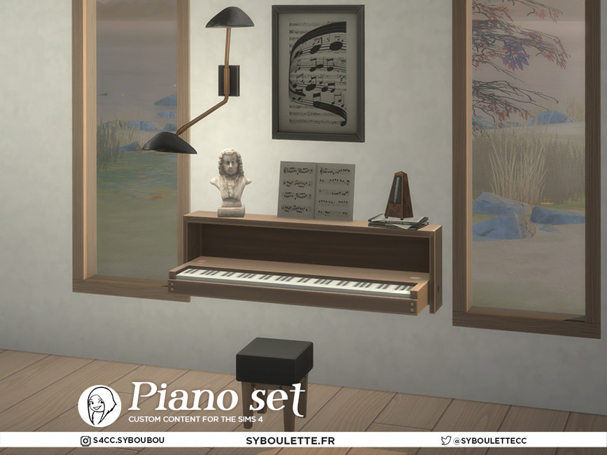The Sims Resource - Piano set