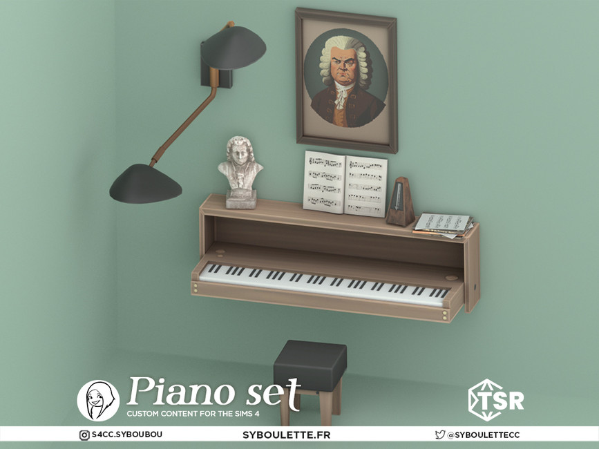 The Sims Resource - Piano set