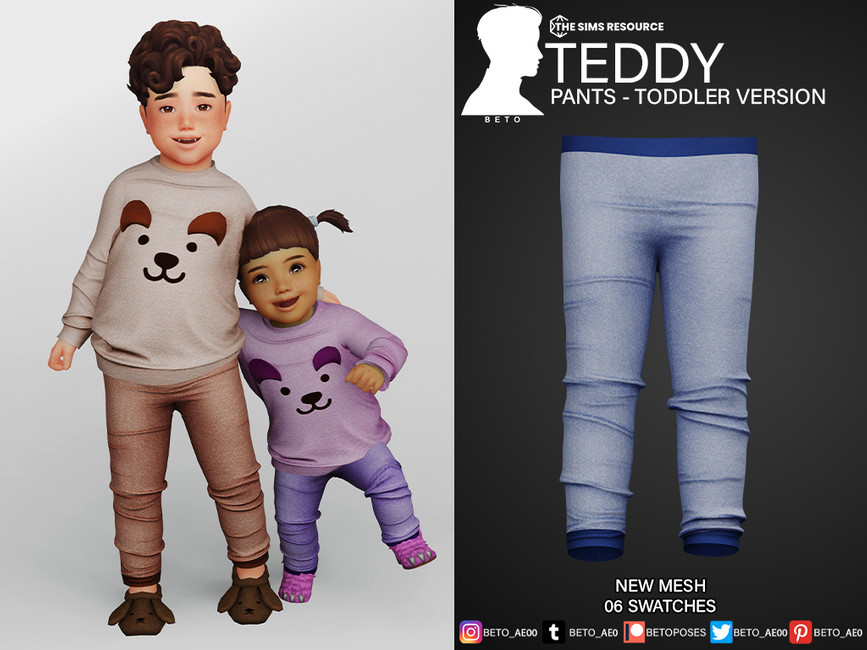 The Sims Resource - Teddy (Pants - Toddler Version)