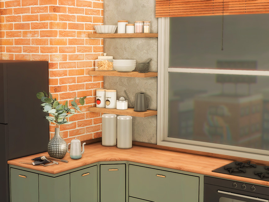 The Sims Resource - Evia Kitchen (TSR only CC)