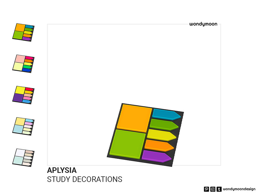 The Sims Resource - Aplysia Sticky Note Paper